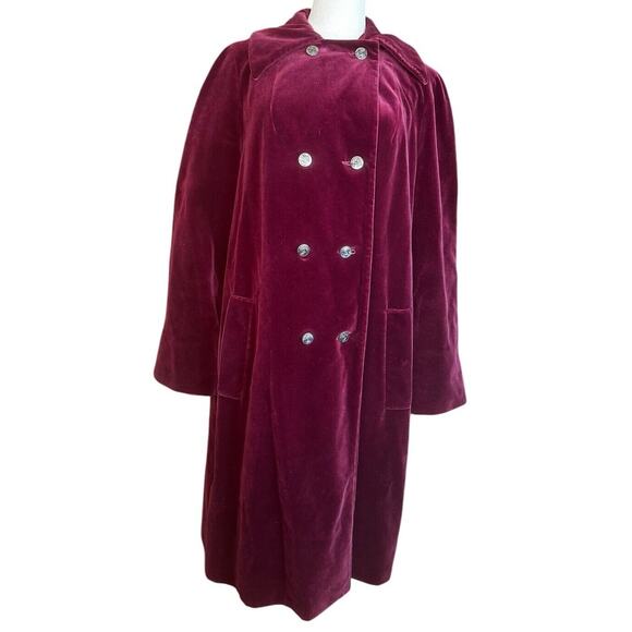 Betty Rose | Jackets & Coats | Vtg Betty Rose Burgundy Red Velvet ...